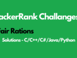 Fair Rations Hackerrank Solution In C C Java Python Exploringbits