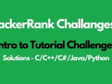 Intro To Tutorial Challenges Hackerrank Solution In C C Java