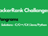 Pangrams Hackerrank Solution In C C Java Python Exploringbits