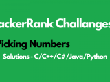 Picking Numbers Hackerrank Solution In C C Java Python Exploringbits