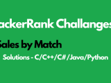Sales By Match Hackerrank Solution In C C Java Python
