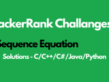 Sequence Equation Hackerrank Solution In C C Java Python