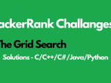 The Grid Search Hackerrank Solution In C C Java Python