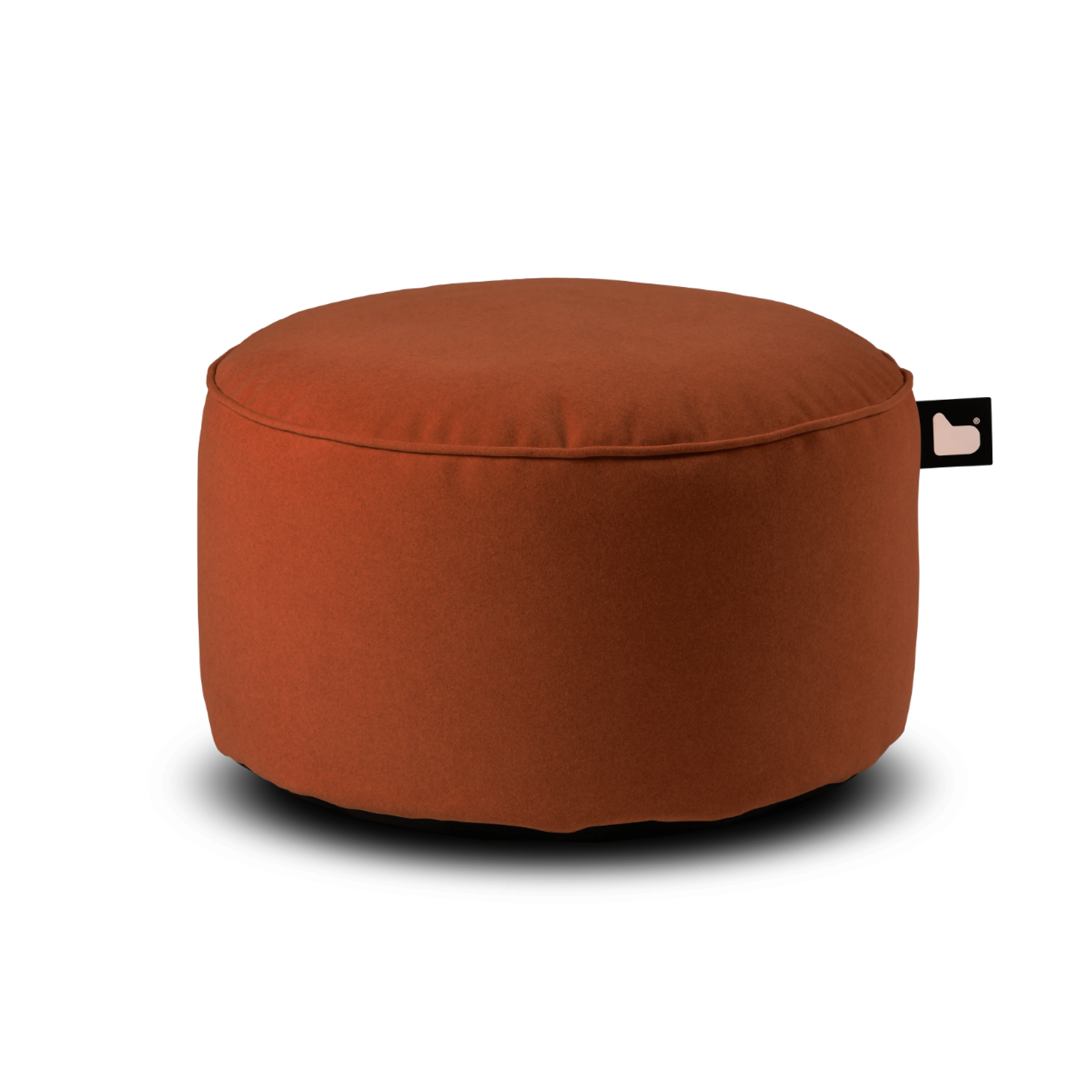 Brushed Suede B Poufe Rust Extreme Lounging