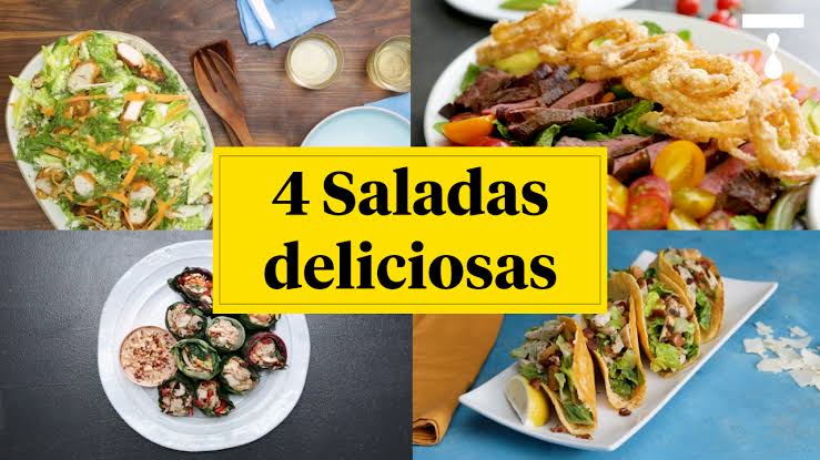 4 TIPOS DE SALADAS DELICIOSAS