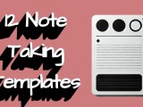 15 Note Taking Templates Better Notes Today Face Dragons