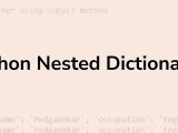 Python Nested Dictionaries With Example Face Prep