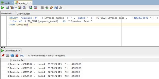 Create Tables And Use Select Query Using Sql Developer Fahmidasclassroom