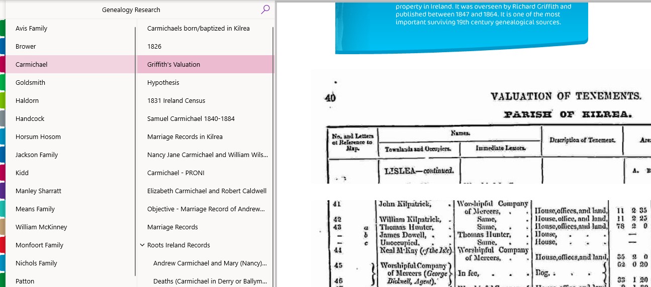 Using OneNote for Genealogy Research – Family Locket