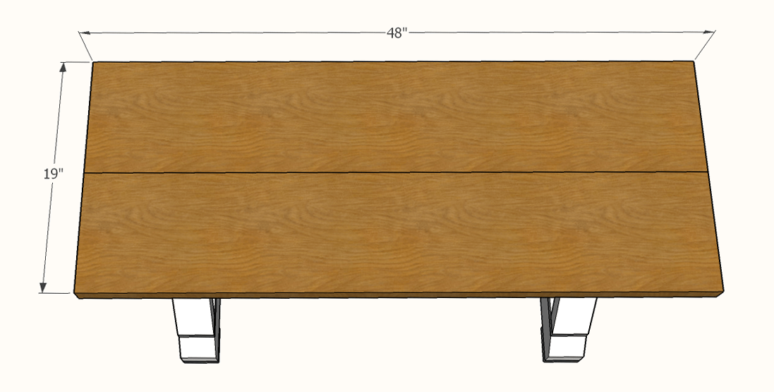 DIY X-base sofa table plans (or entry table) » Famous Artisan