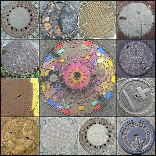 A mosaic of manhole covers | My Daily Snap... revisited