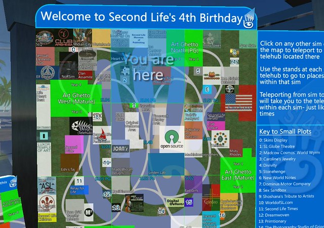 Historical Maps of Second Life Birthdays – Daniel Voyager