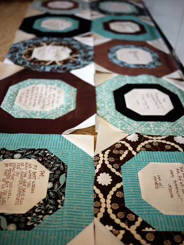 Finished Retirement Quilt – sticks on a plane