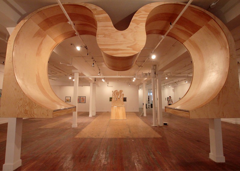 How to Build and Anti-gravity // Inception-style Skate Ramp | The Wood Life