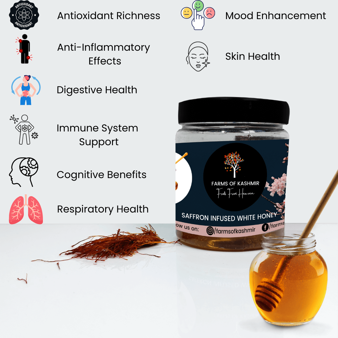 Saffron Infused Acacia Honey - Unveiling Nature's Richness for Wellness ...