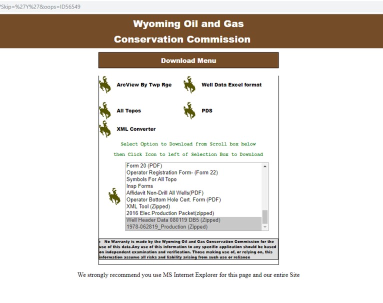 Free Well Header and Production Data for Wyoming - Faro Analytics