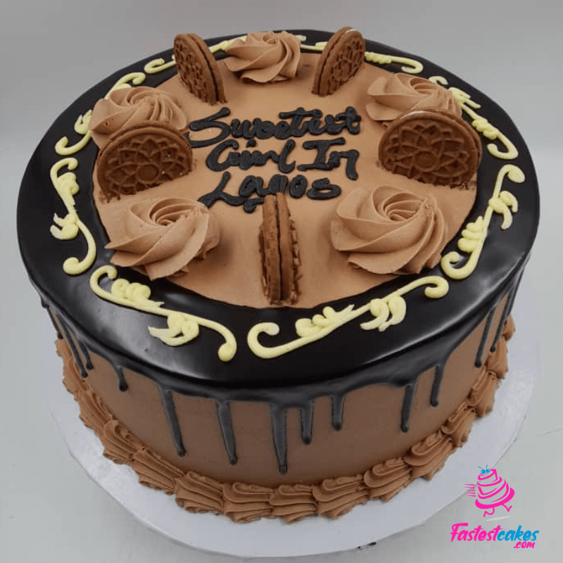 Chocolate Double layered Cake- 10 Inches - Fastest Cakes