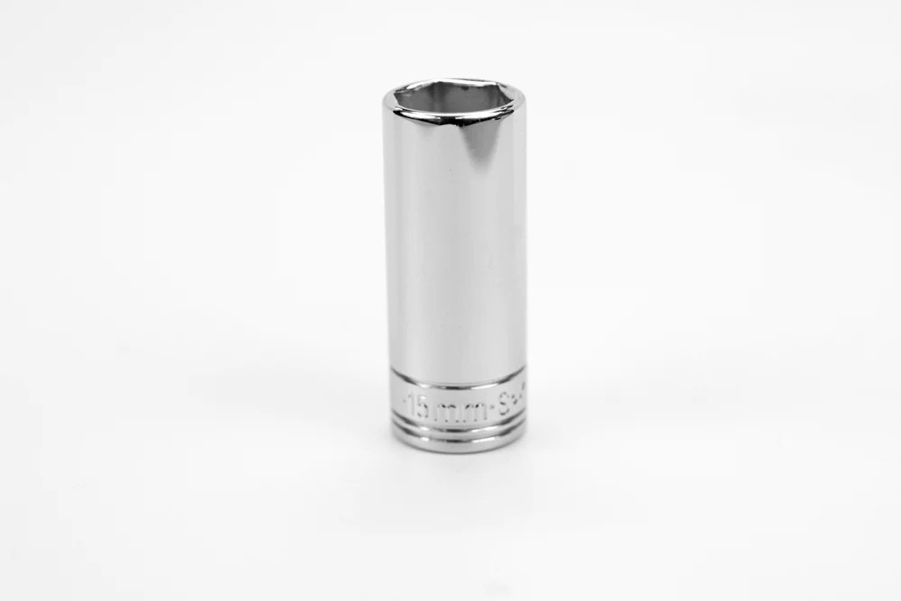 SK 15 mm 1/4″ Drive 6 Point Metric Deep Chrome Socket – Fat Monkey Tools