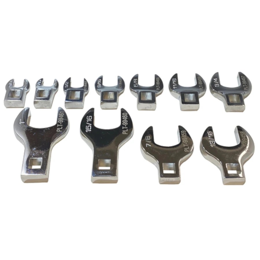 PLATINUM 99450 11 Pc. SAE 3/8″ Drive Crowfoot Wrench Set – Fat Monkey Tools
