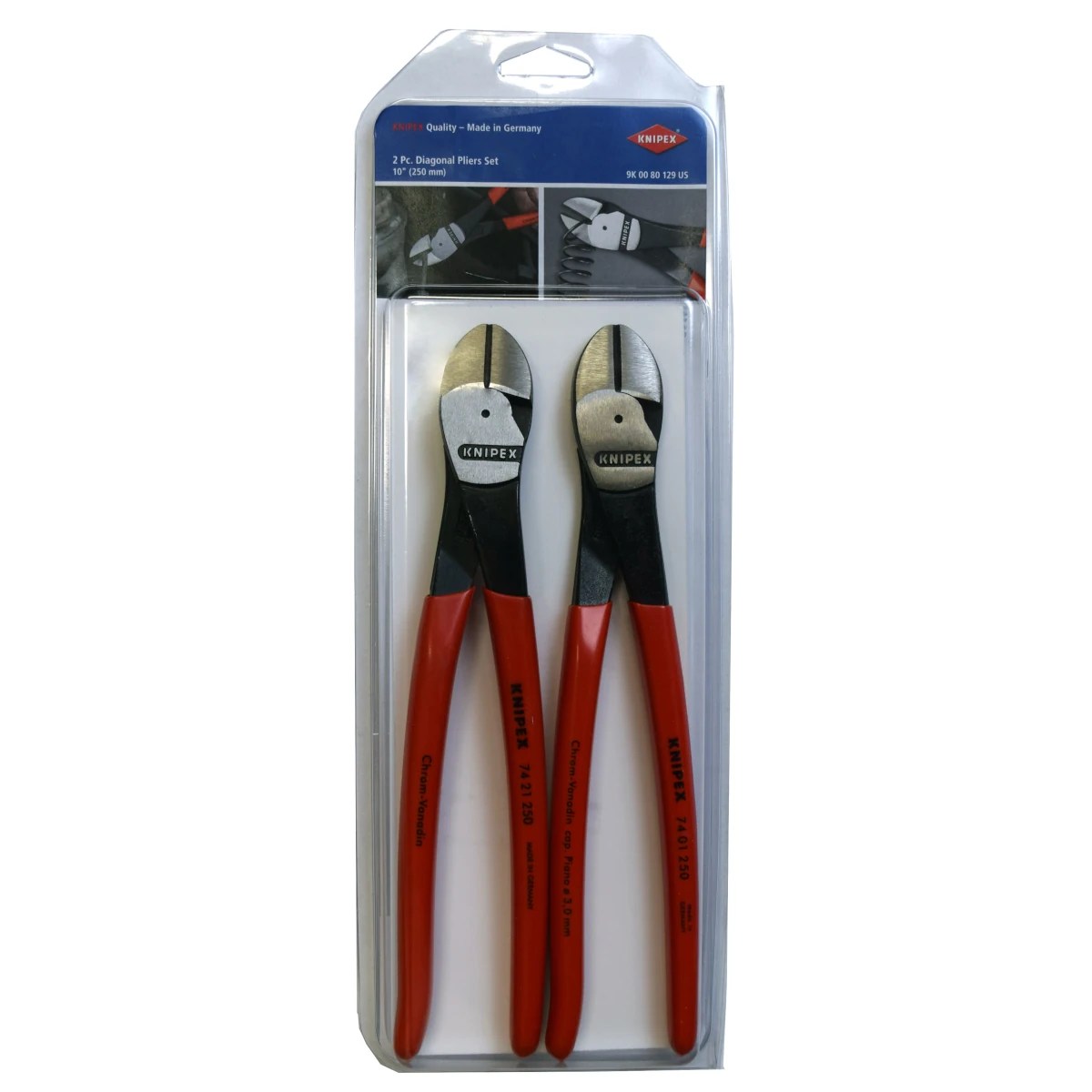 KNIPEX 2 Pc. High Leverage Diagonal Cutter Set – Fat Monkey Tools