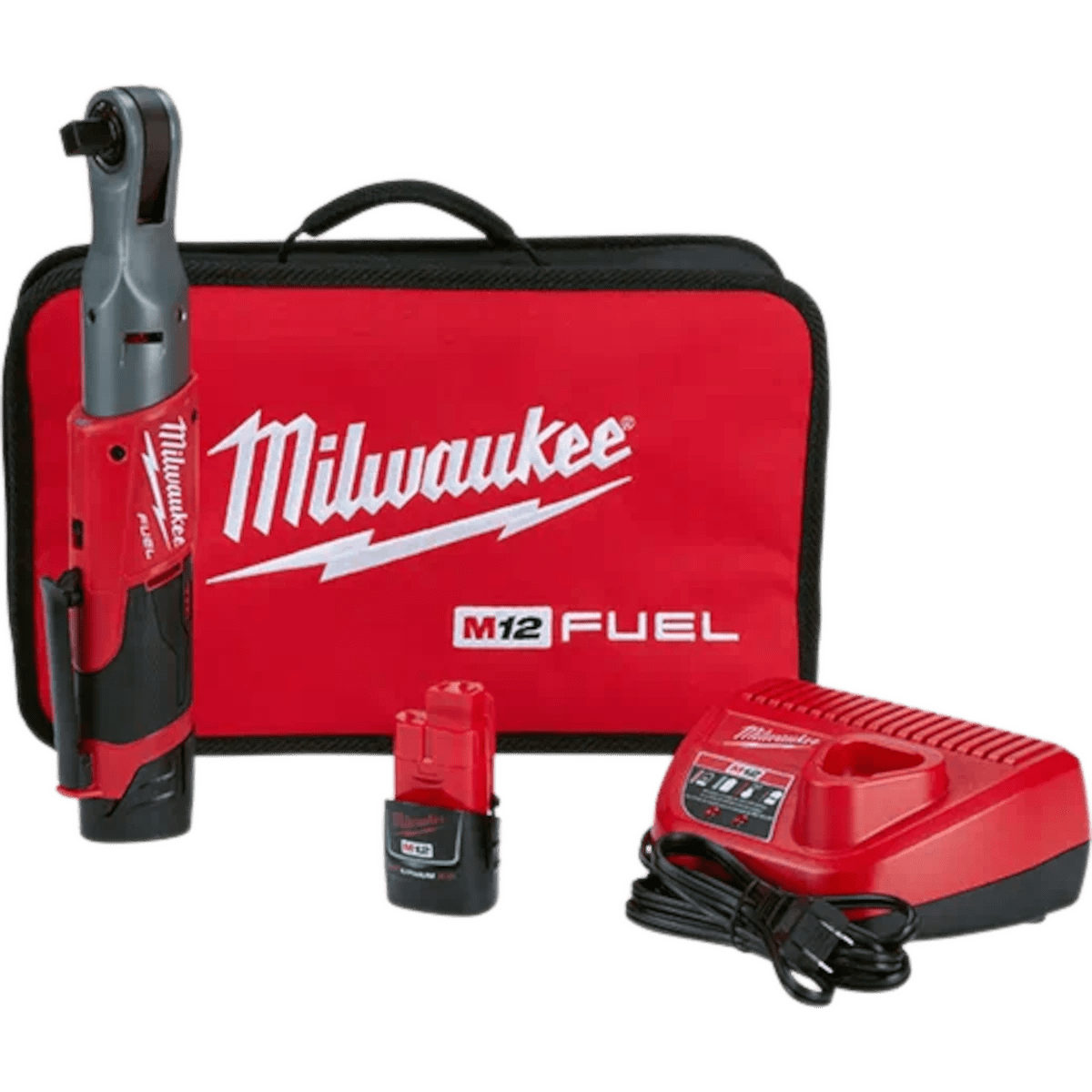 MILWAUKEE M12™ FUEL™ 1/2″ Ratchet 2 Battery Kit – Fat Monkey Tools