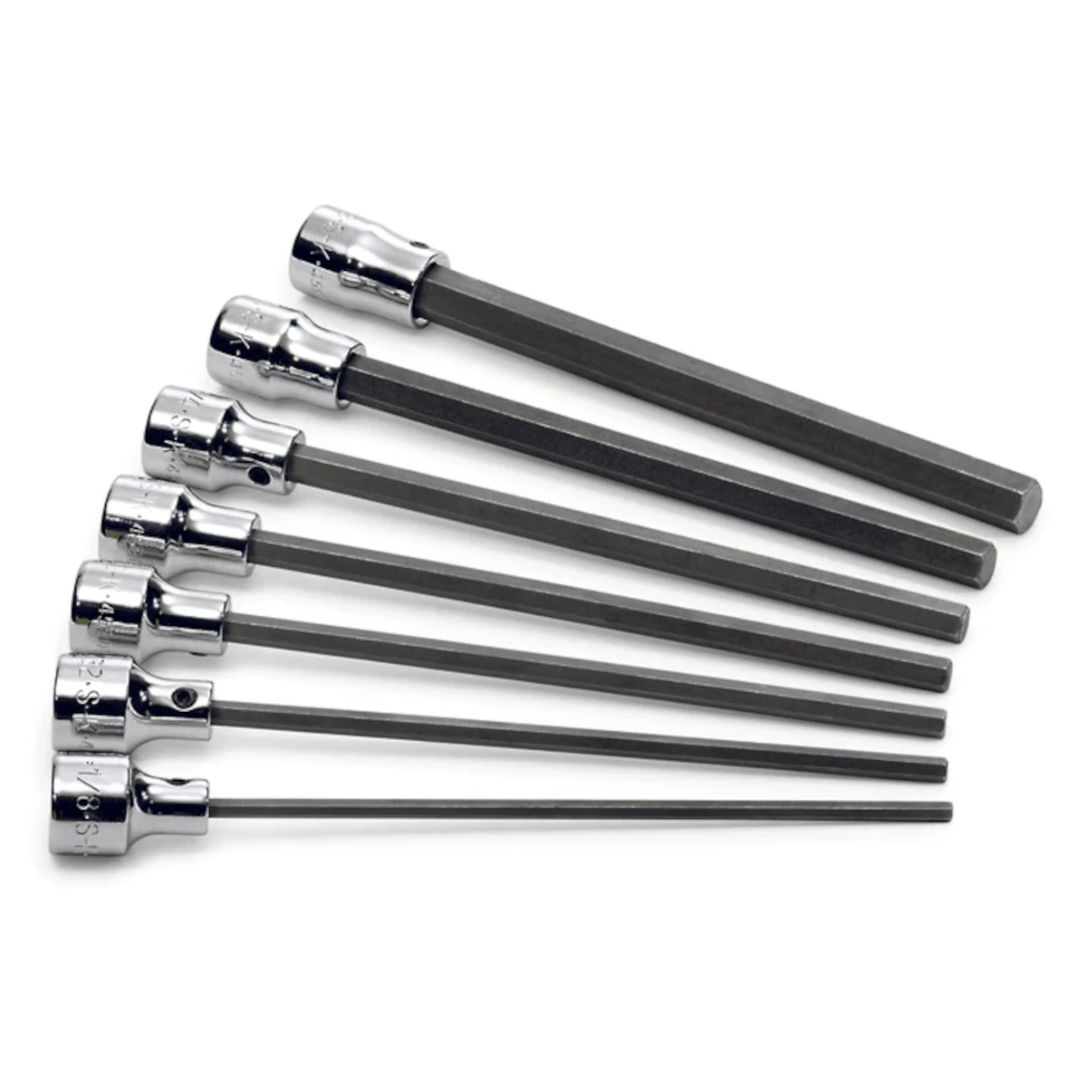 SK 7 Piece 3/8″ Drive Fractional Long Hex Bit Socket Set – Fat Monkey Tools