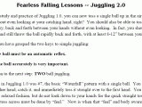 Fearless Falling Juggling