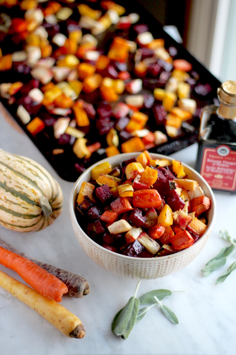 Roasted Rainbow Root Veggies - Fed and Fulfilled