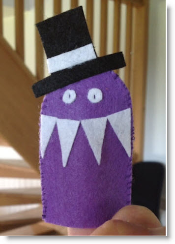 Felt Crazy doodle monster finger puppet tutorial – Felting