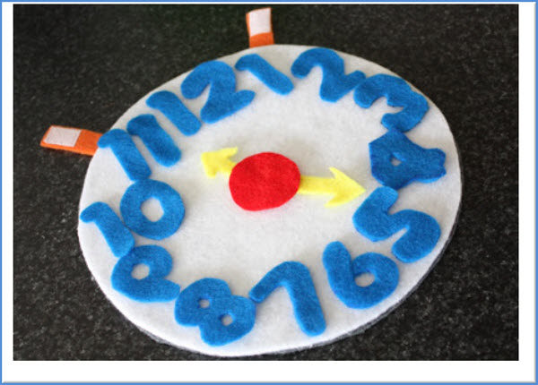 Felt Learning Clock Tutorial – Felting