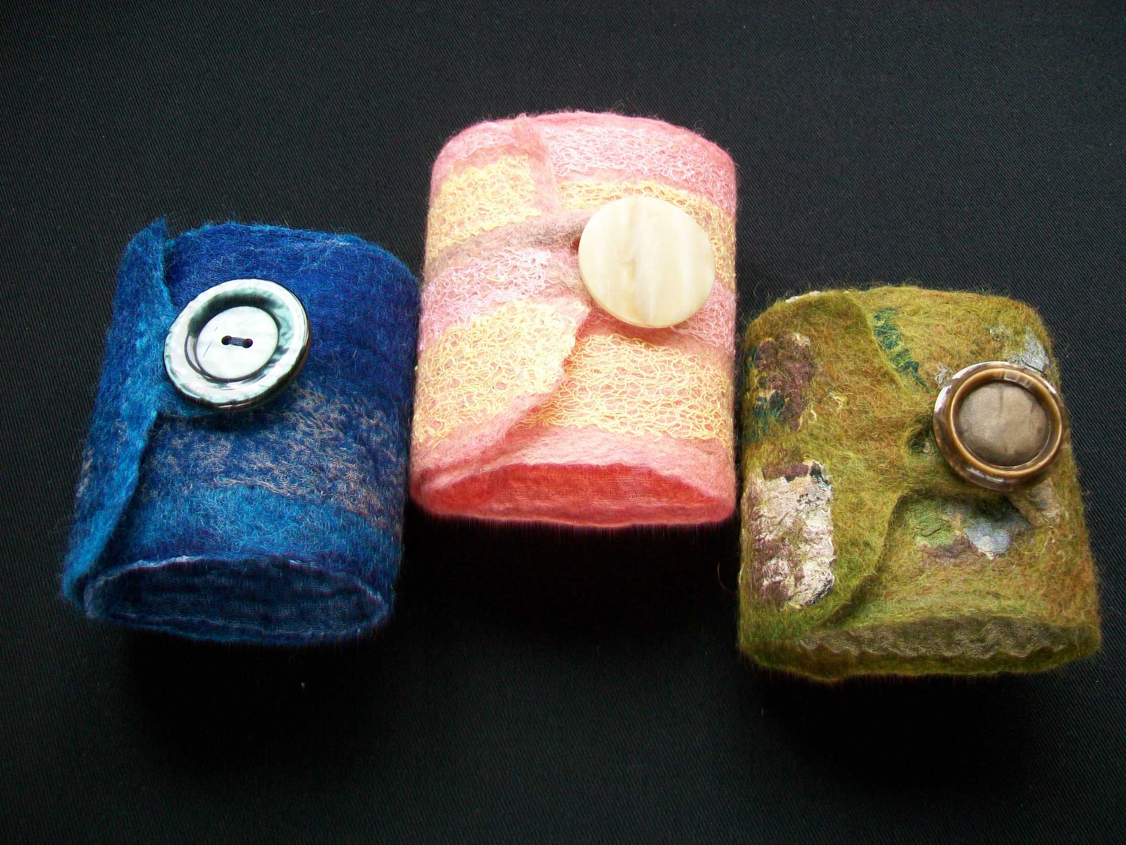 Wrist Cuffs – Felting and Fiber Studio