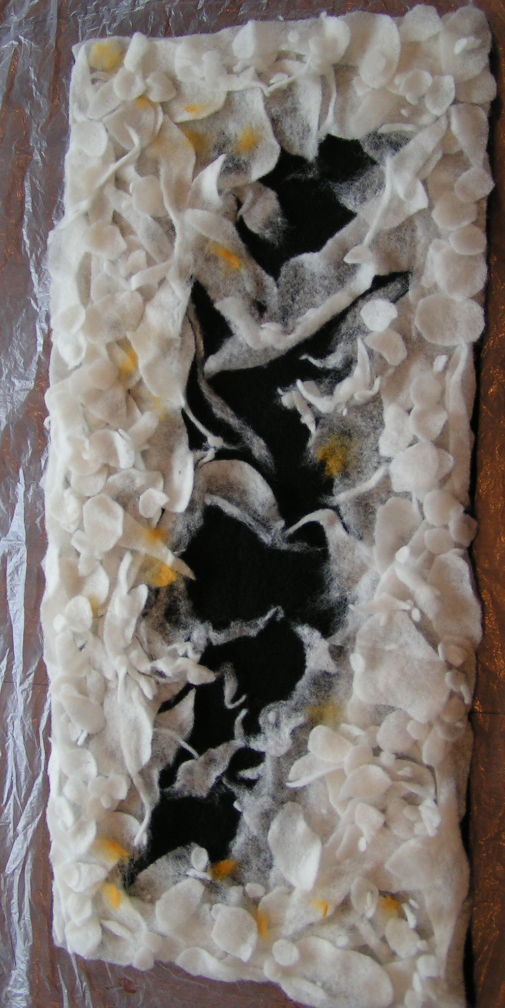 First Quarter Challenge – Inspired by Jackson Pollock – Felting and ...