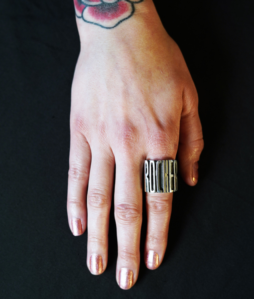 Rocker Ring - Femme metale