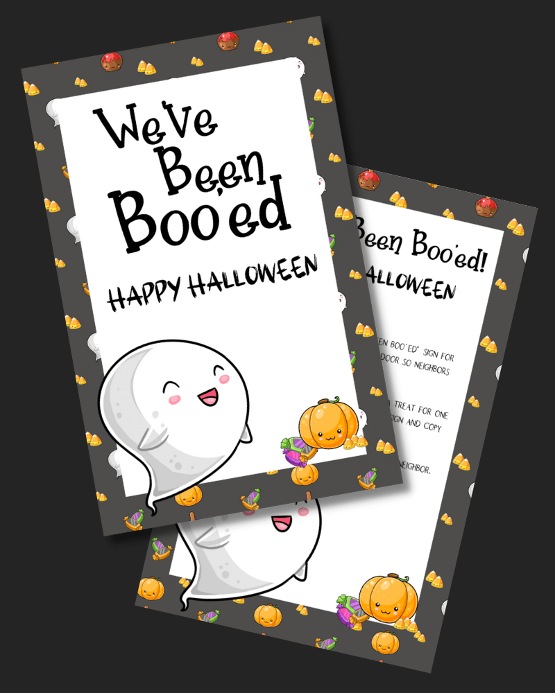 Boo Basket - Free Halloween Printable "You've Been Boo'ed" - Fickle ...