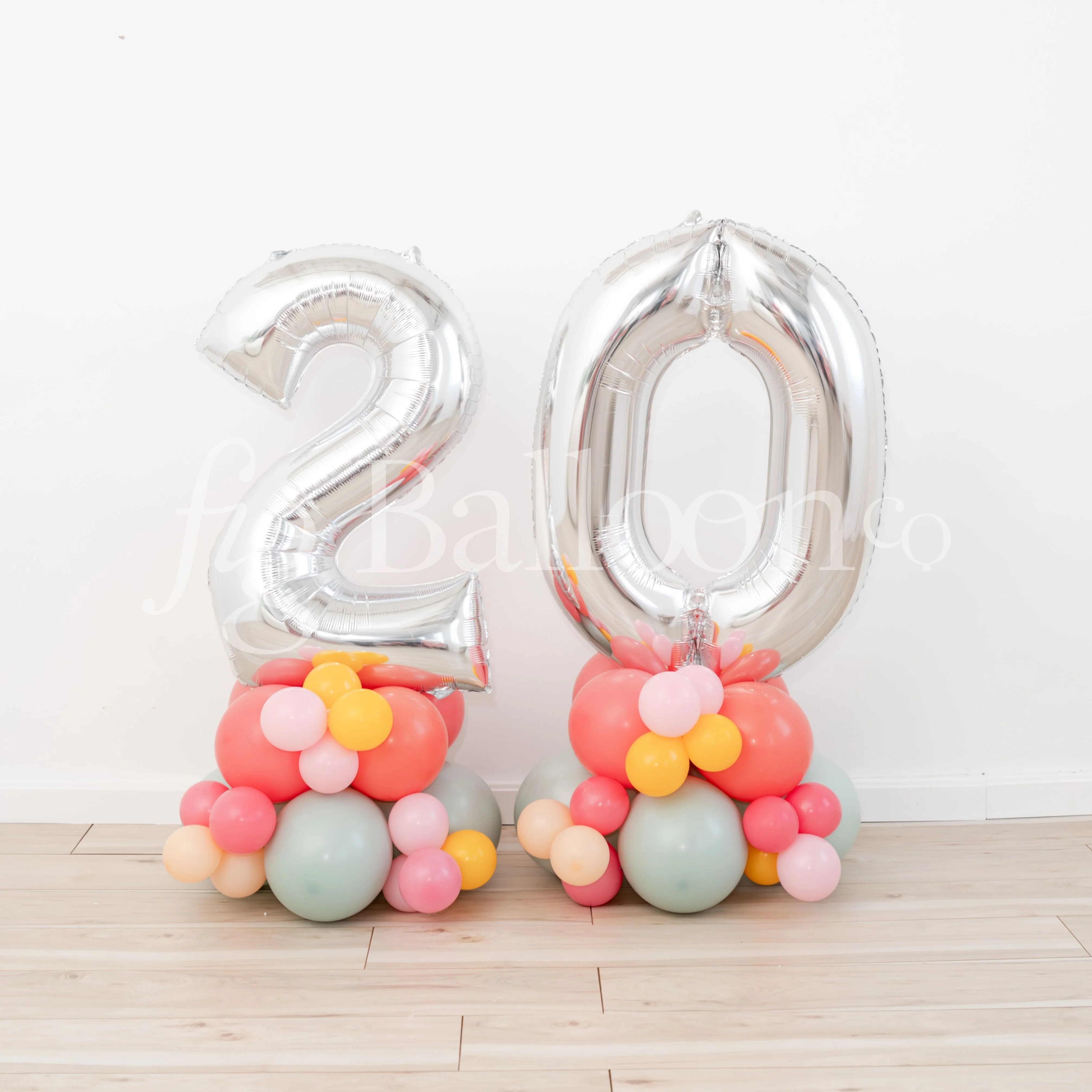 Balloon Double Digit Number Stack Fig Balloon Co