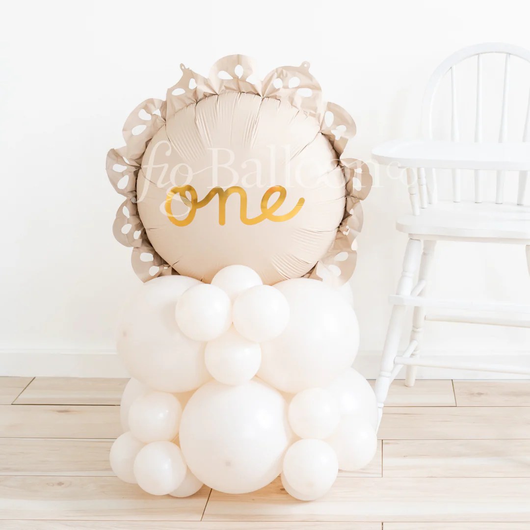 First Birthday One Balloon Stack Fig Balloon Co