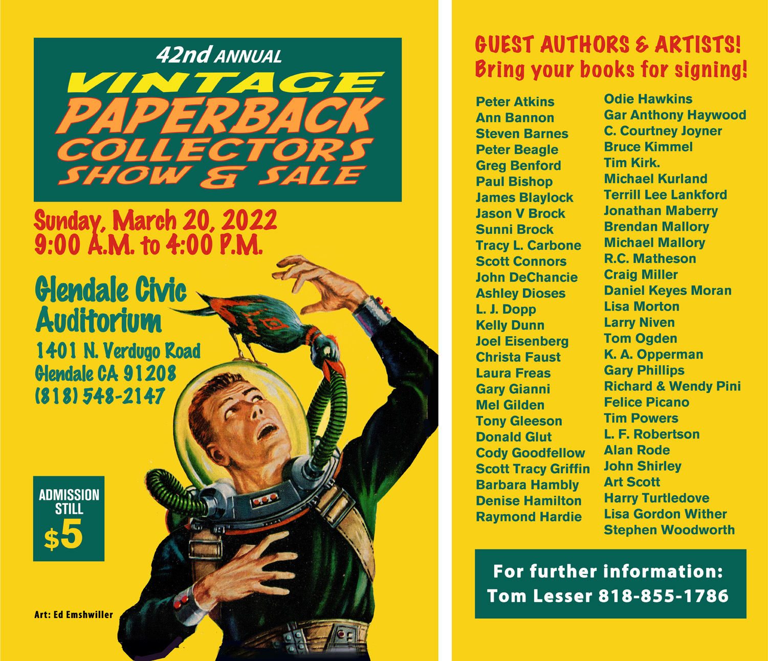 2022 Vintage Paperback Collectors Show & Sale on 3/20 | File 770