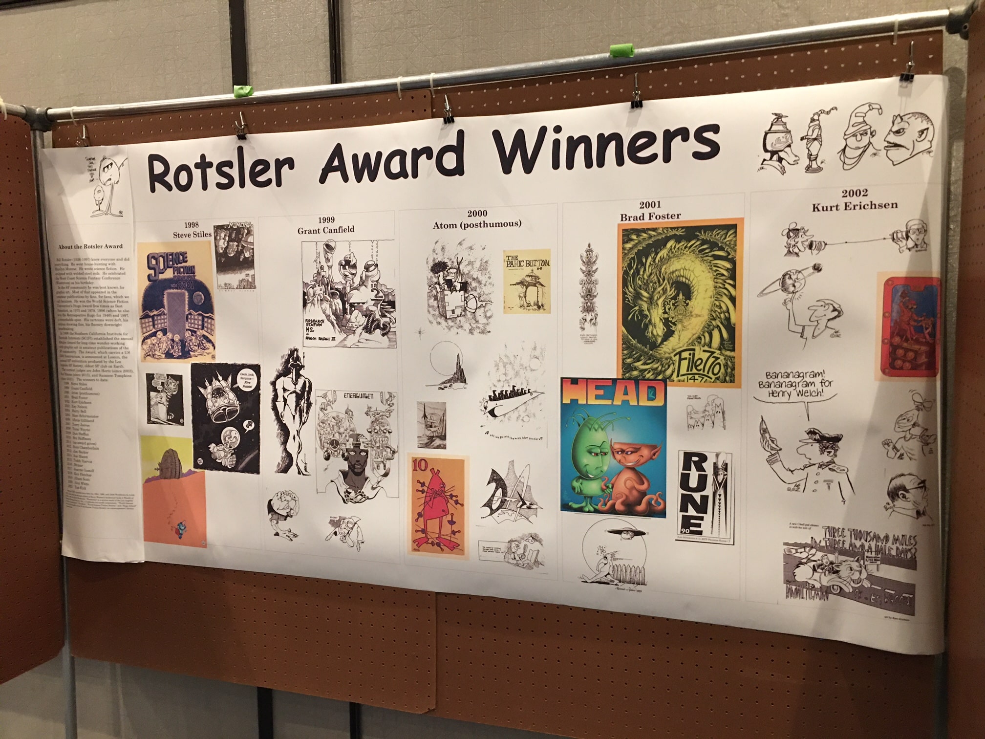 2021 Rotsler Award Display at Loscon 47 | File 770