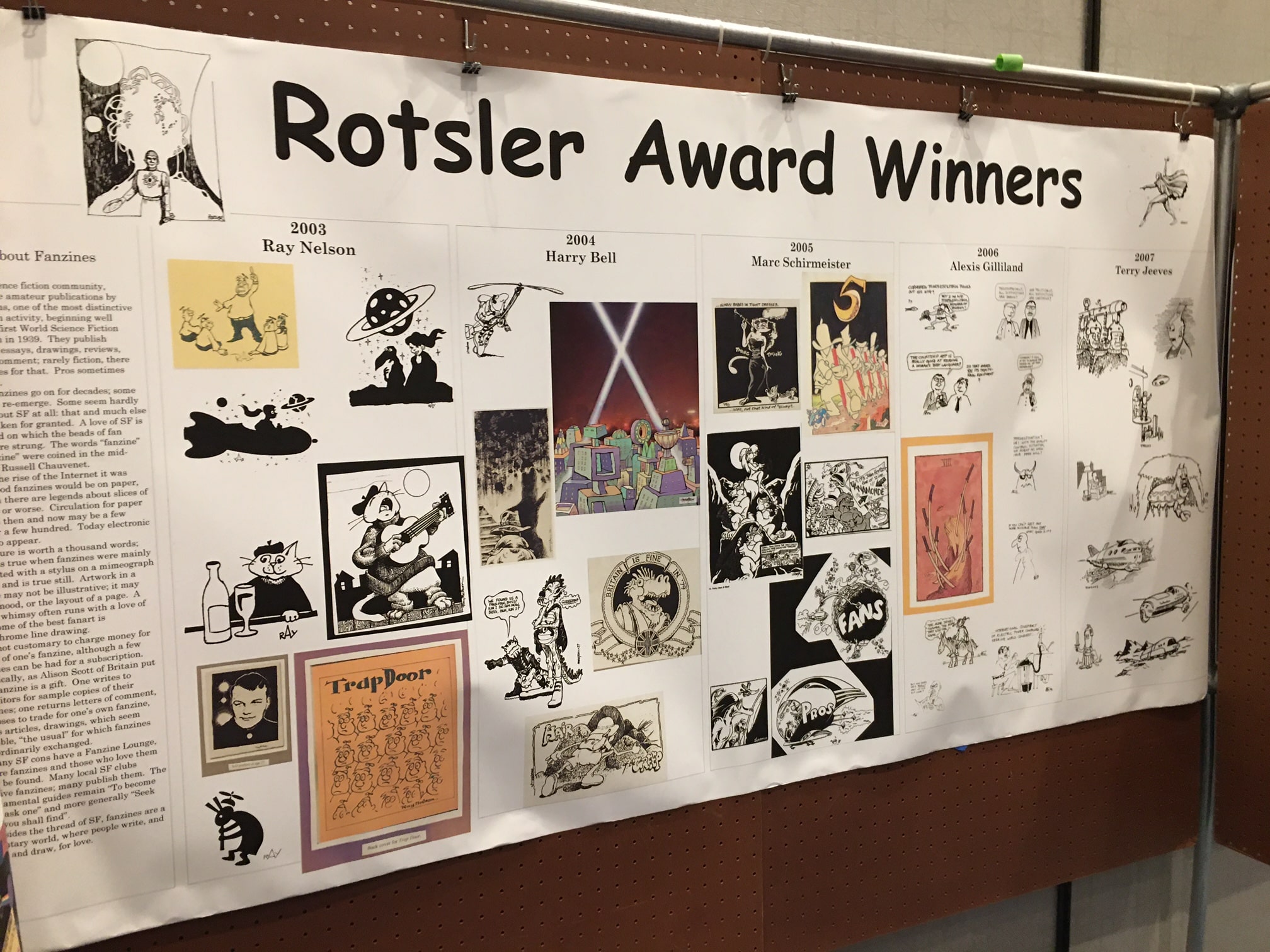 2021 Rotsler Award Display at Loscon 47 | File 770