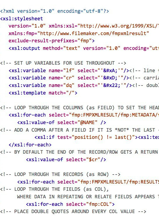 Excel Exports Using Xml And Xslt Filemakerhacks 7237
