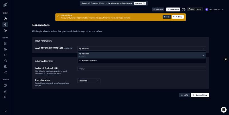 Workflow Blocks Skyvern - Premium Geometric Background Gallery - Desktop