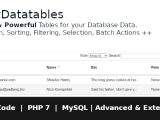 Php Datatables Easy Paginate Sort Filter More Scripts Codegrape
