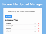 Secure File Upload Manager Php Ajax Scripts Codegrape