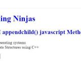 Appendchild Javascript Naukri Code 360
