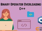 Binary Operator Overloading In C Naukri Code 360