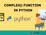Complex Function In Python Naukri Code 360