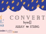Convert Byte Array To String In Java Easily Naukri Code 360