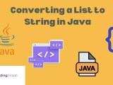 Converting A List To String In Java Naukri Code 360
