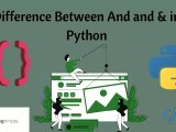 Difference Between And And In Python Naukri Code 360