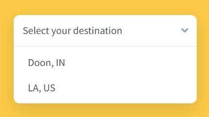 Dropdown in react js - Naukri Code 360